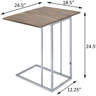 Latitude Run® Weathered Oak Side Table - Geometric Shaped Base, Versatile Expandable Use & Top ...